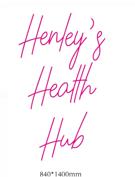 Henley's Health Hub Neon Sign